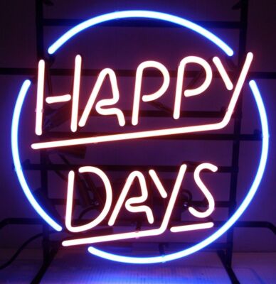 Happy Days Bar Neon Sign 19x15 Bar Pub Cave Restaurant Wall Decor | eBay