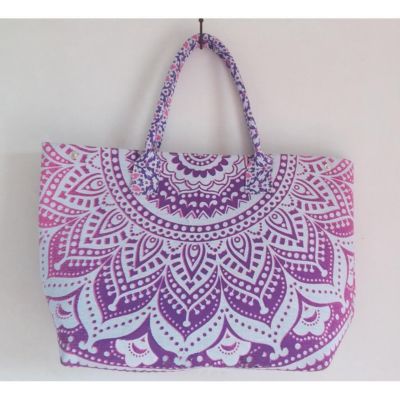Indian Pink Mandala Women Tote Shoulder Handbag Lady Cotton Satchel ...