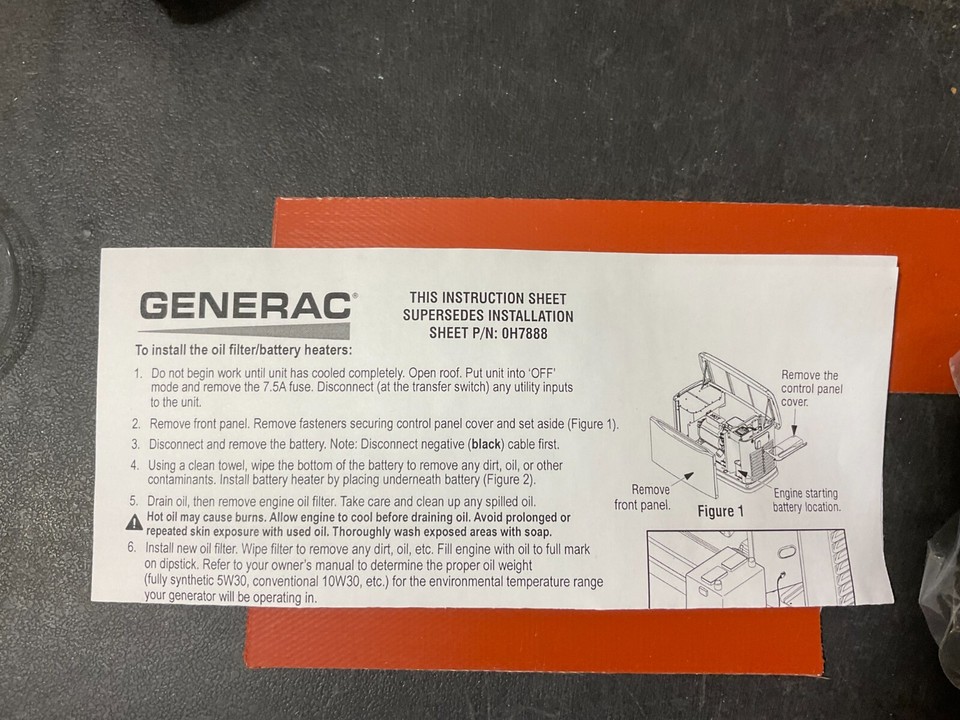 New Generac Generator Cold Weather Kit # 0J580000CW, 110 FREE SHIPPING ...