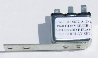 1960 Ford Thunderbird Convertible Top Relay w/ Correct Bracket COSF ...