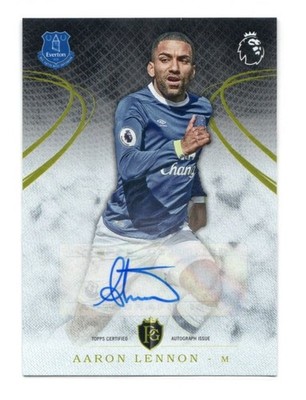 2016 Topps Premier Gold Autograph Auto #19 Aaron Lennon Everton | eBay ...