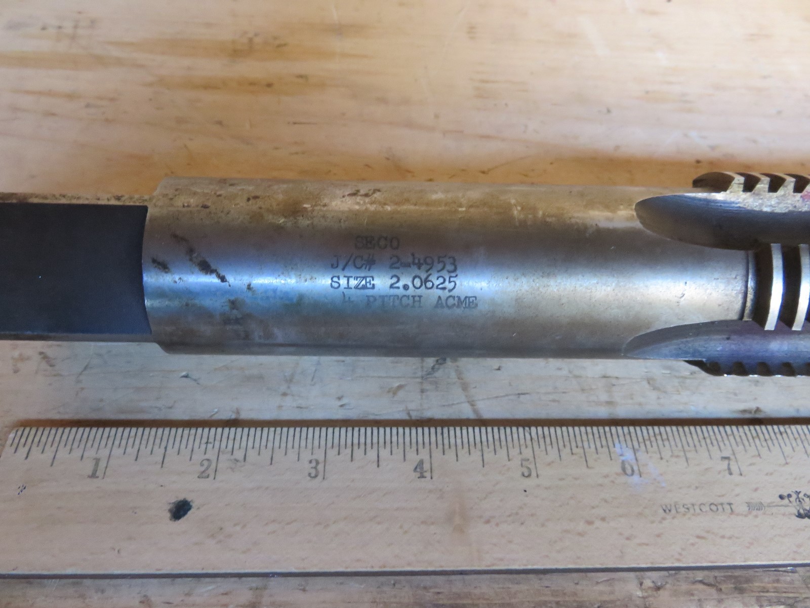 2.0625 - 4 Pitch tandum 4-Flute Acme Tap (#559-71) | eBay