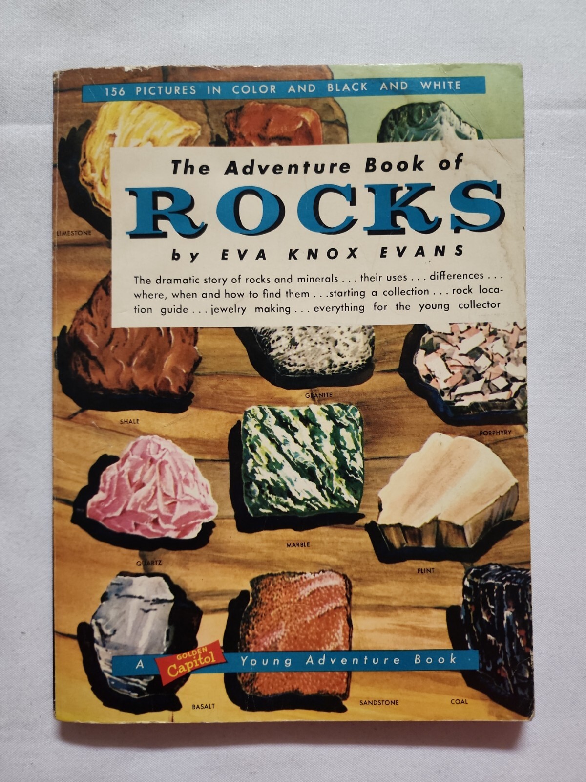 The Adventure Book of Rocks By Eva Knox Evans 156 Color Pictures (MH433 ...