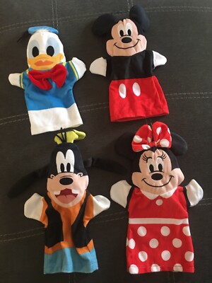 Melissa And Doug Mickey Minnie Mouse Donald Duck Goofy Hand Puppets | eBay
