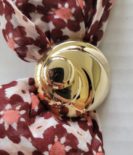 Vintage Gold Tone Scarf Clip Round Seashell Design 1 3/4 inches | eBay