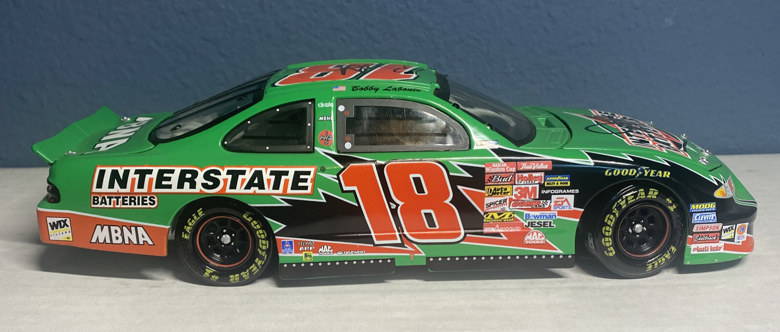 BOBBY LABONTE #18 Interstate 2002 Grand Prix 1:24 Scale Diecast Action ...