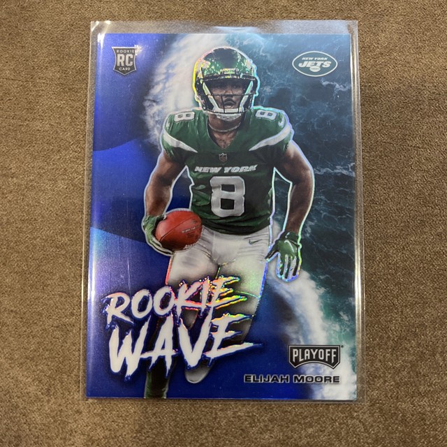 2021 Panini Playoff - Rookie Wave Blue Prizm #RW-EMO Elijah Moore (RC ...