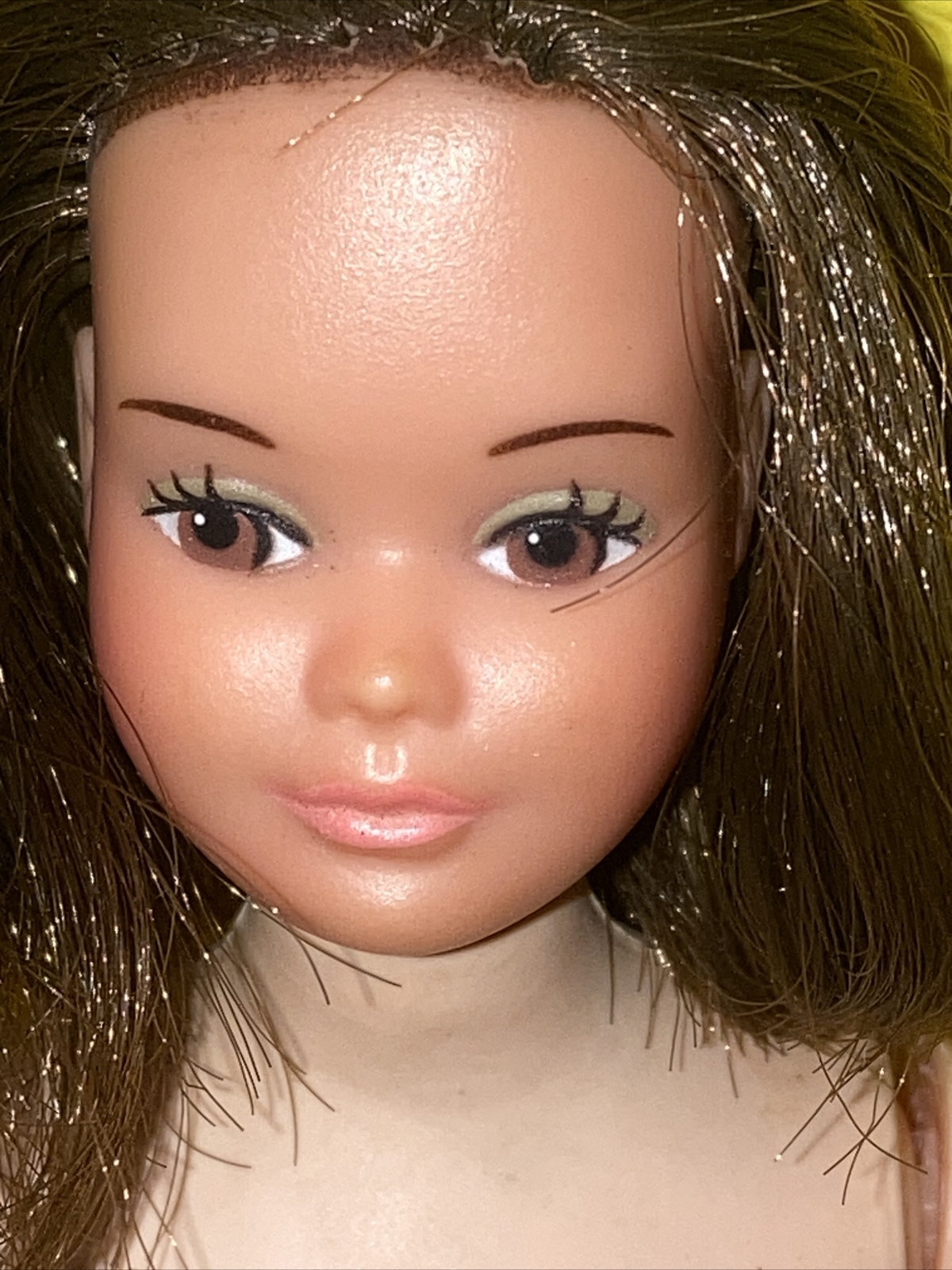 Vintage 1975 Growing Up Skipper Mattel 9222 Rare Brunette Ginger Doll ...