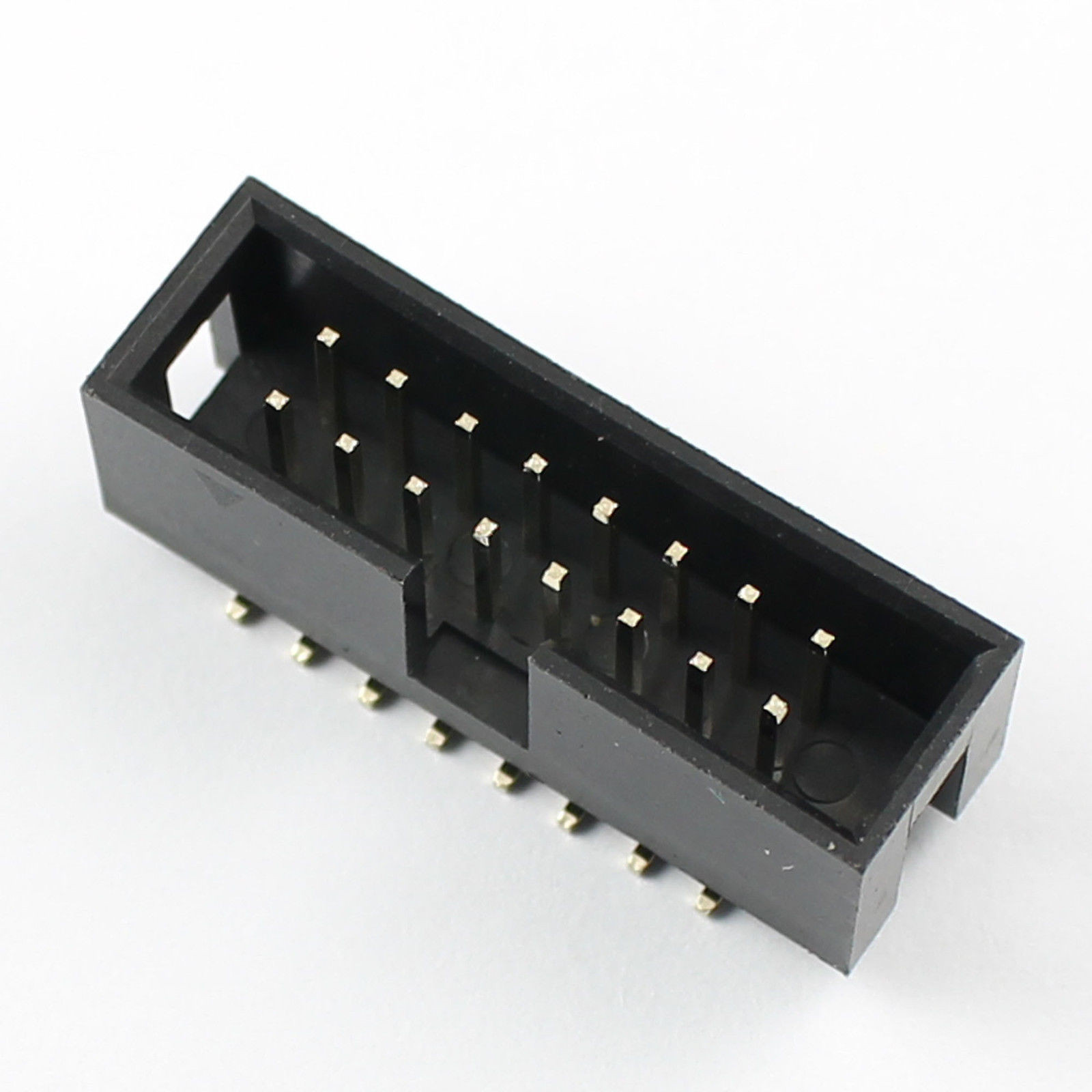 20Pcs 2.54mm 2x8 Pin 16 Pin SMT SMD Male Shrouded Box Header PCB IDC ...