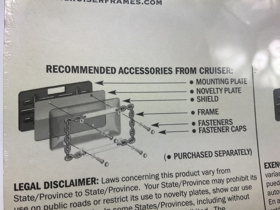 Cruiser 21330 Slim Rim License Plate Frame, Chrome | eBay