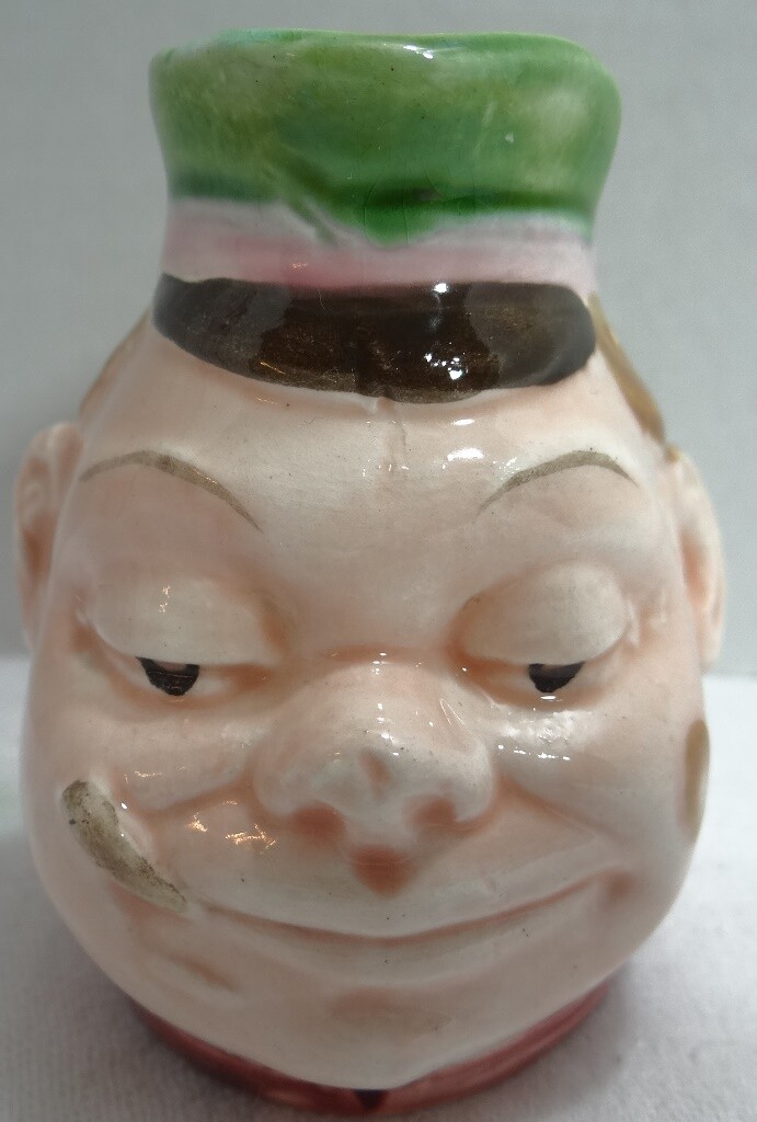 Vintage Toby Mug Creamer Pitcher Short Stout Cigar Man Face 89 | eBay