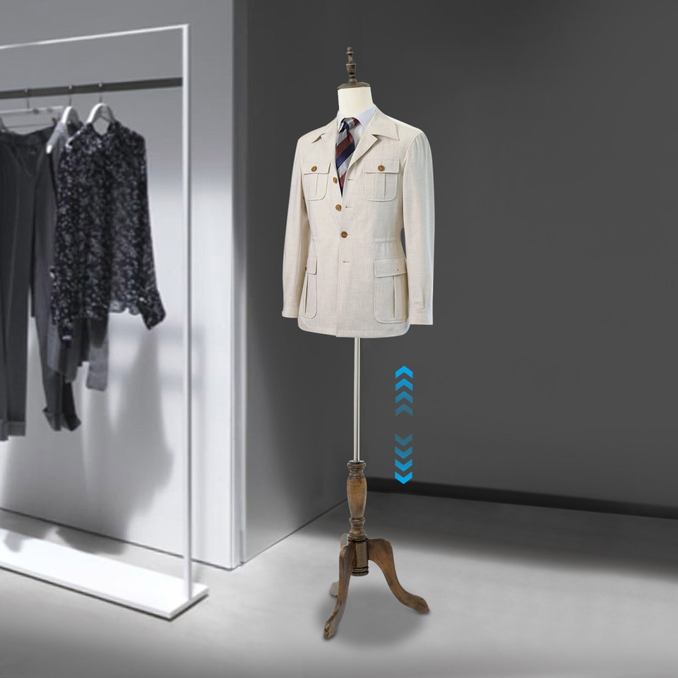 Male Dress Form Mannequin Torso Half Body Clothes Display with ...