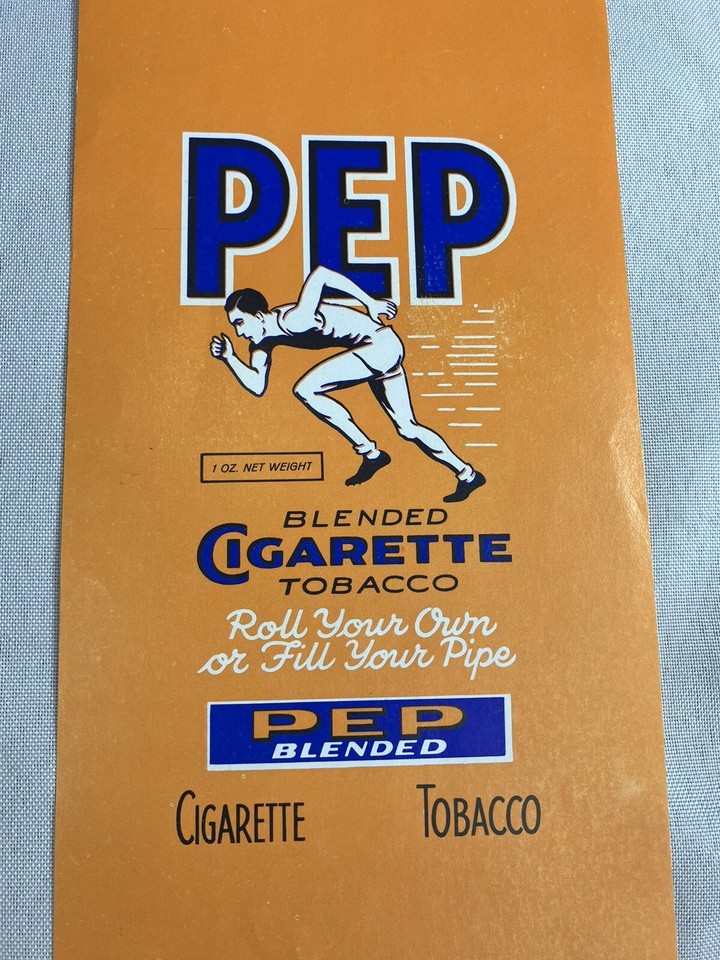 Vintage Paper Label Advertisement Pep Blended Cigarette Tobacco Detroit ...