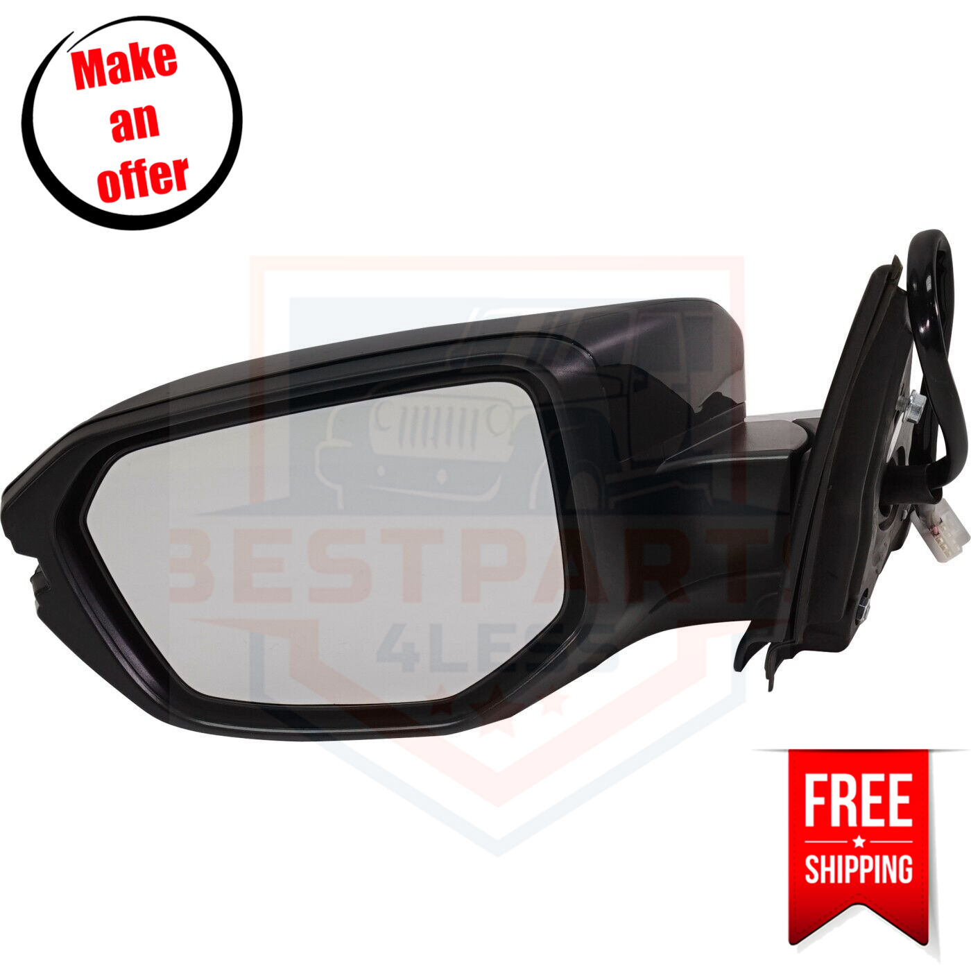 Kool Vue HO104EL-S Mirrors Heated Left Side for 2019-2020 Honda Insight ...