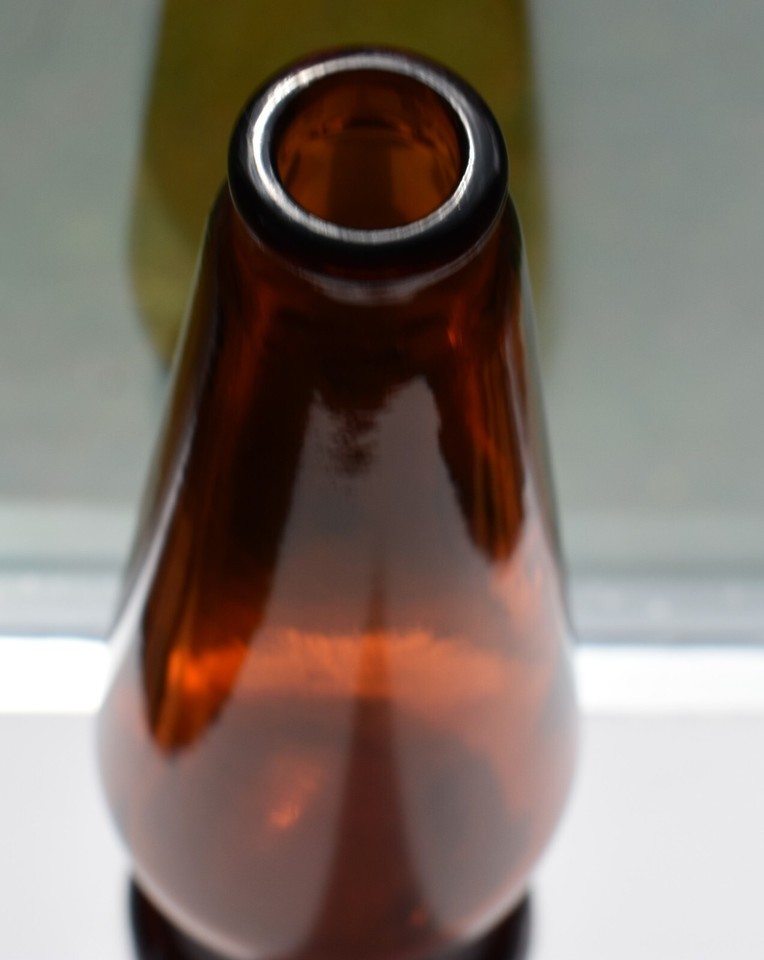 VINTAGE 1960S MICHELOB AMBER BROWN FOOTED BEER BOTTLE EMPTY Obear ...