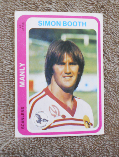 1979 MANLY SEA EAGLES RUGBY LEAGUE CARD #41 SIMON BOOTH | eBay
