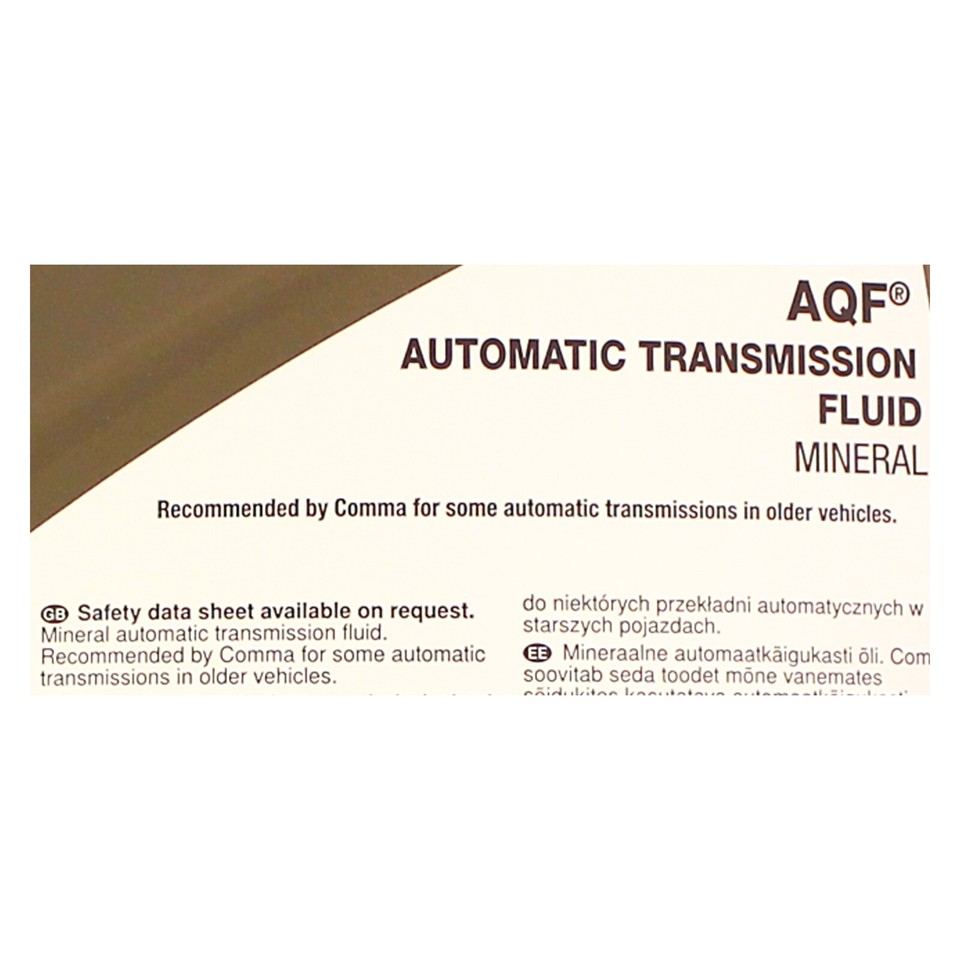 Comma AQF Mineral ATF Automatic Transmission Fluid For Older Vehicles 5 ...