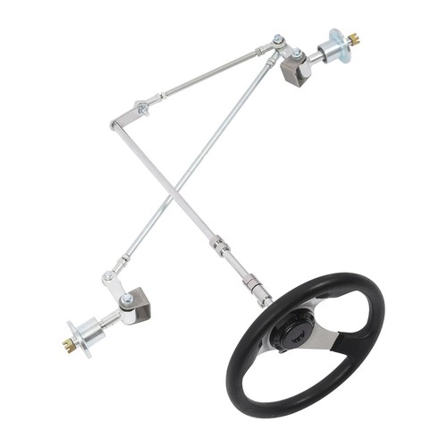 For ATV Go Kart Quad Cart Steering Wheel Gear Rack Shaft Tie Rod Kit ...