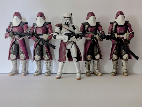 Star Wars Lot 3.75 GALACTIC MARINE, COMMANDER BACARA Loose Complete ...