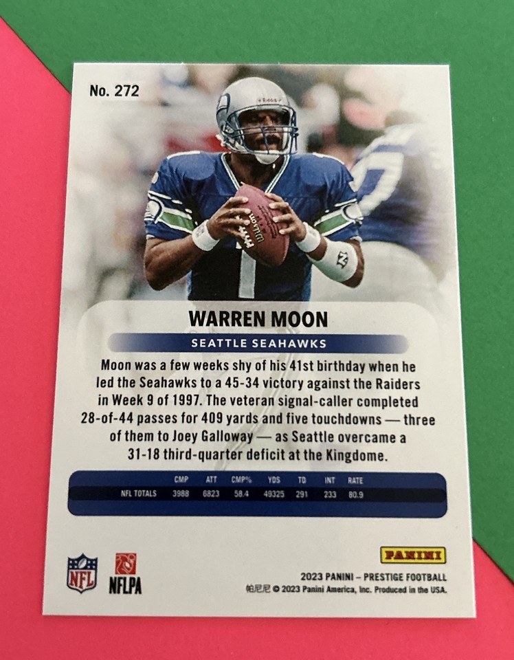 2023 Prestige Base #272 Warren Moon - Seattle Seahawks | eBay