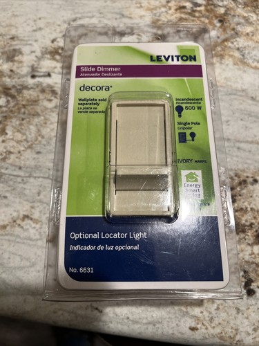 Leviton Decora Slide Dimmer 600W Ivory 6631 New In Package 78477155264 ...
