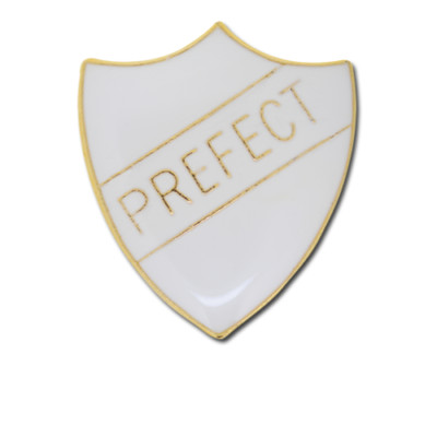 Prefect White Pin Badge For Schools | eBay