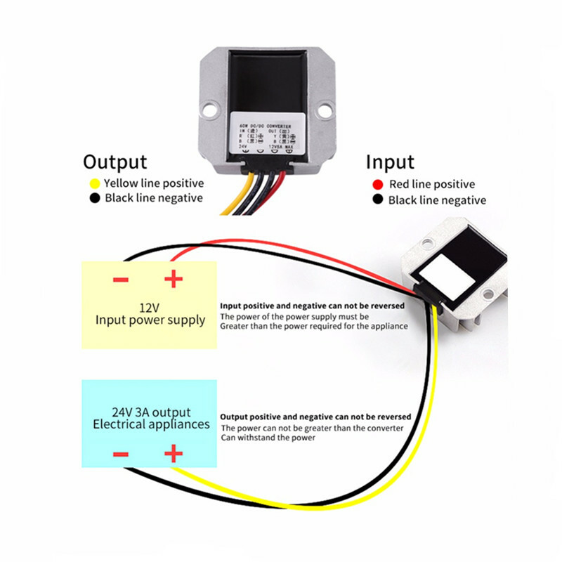 Car Module 12 to 24V Step Up Voltage Stabilizer Regulator 72W DC-DC ...