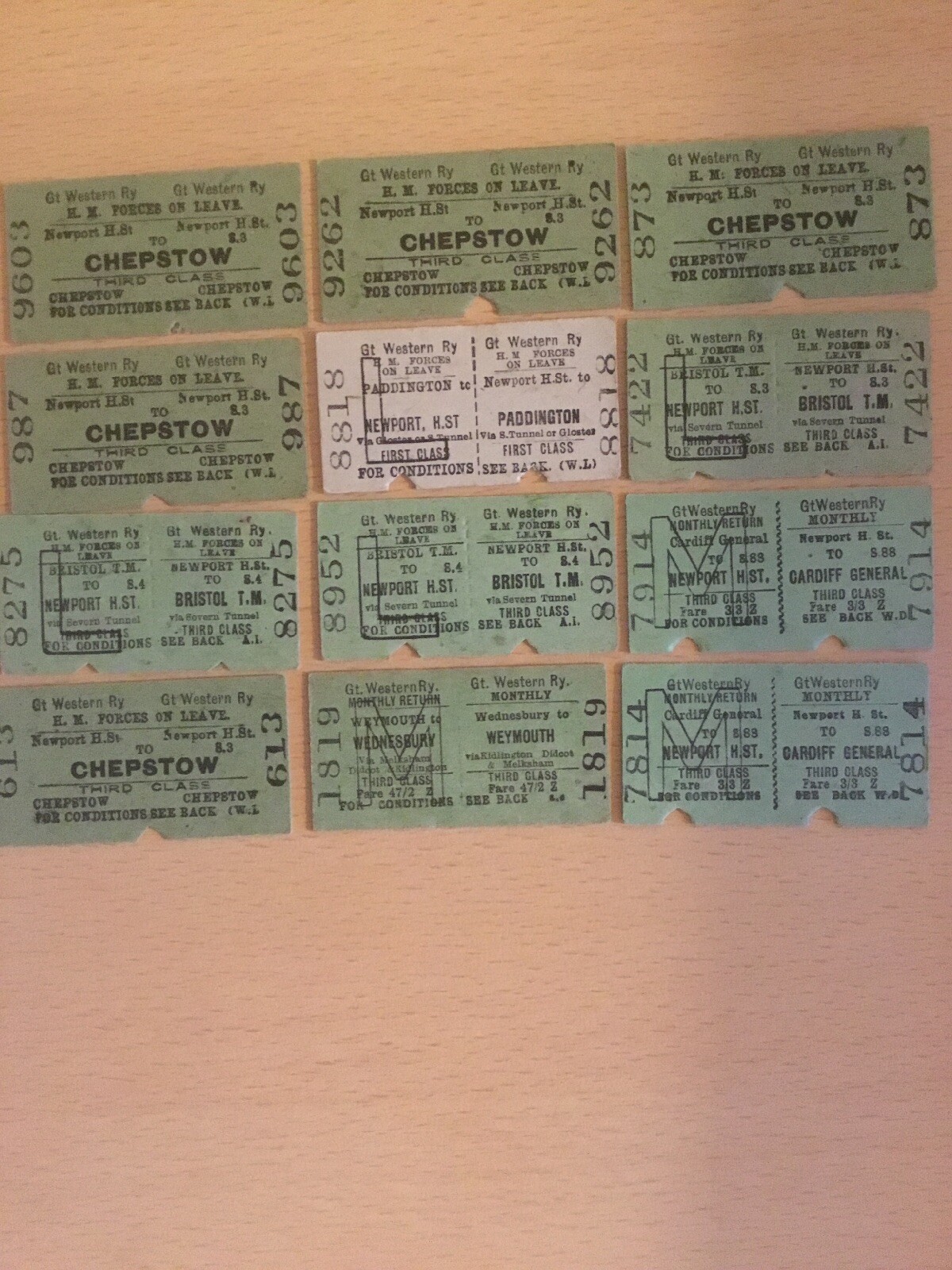 12. X. G, W, R, Tickets, (. GwR- 10, ) | eBay UK