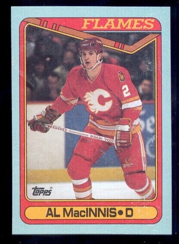 1990 Topps AL MACINNIS Calgary Flames Box Bottom Hockey Card | eBay ...