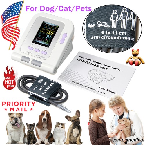Digital VET Veterinary Blood Pressure Monitor Machine+BP Cuff For Dog ...