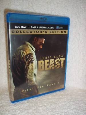 Beast (Blu-ray, 2022) Idris Elba rogue lion action thriller Sharlto ...