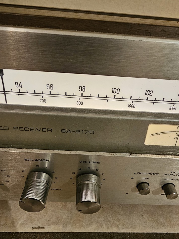 Technics by Panasonic FM/AM Stereo Receiver SA-5170 Walnut Case TESTED ...