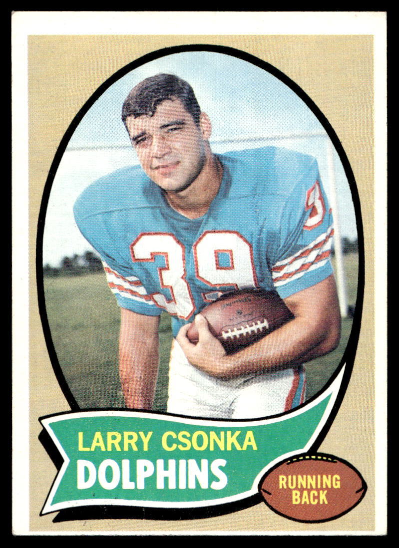 1970 Topps #162 Larry Csonka Miami Dolphins EX-EXMINT NO RESERVE! | eBay