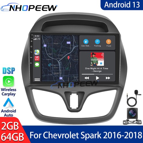 64GB Android 13 Carplay Car GPS NAVI Stereo Radio For Chevrolet Spark ...