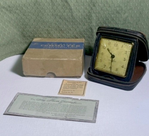 Vintage New Haven Commuter Zipper Travel Clock | eBay