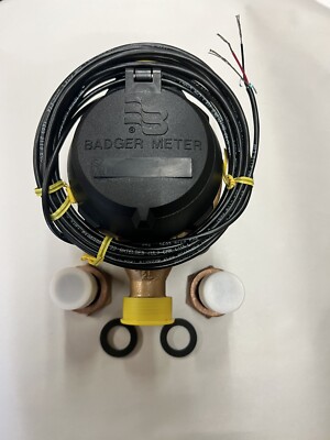Badger 5/8x3/4 M25 Brass Water Meter RTR Cubic Feet. With Couplings | eBay