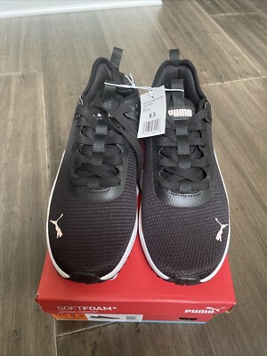 Puma Shoes Womens Size 8.5 PC Runner Sneakers Black 393595 03New With ...