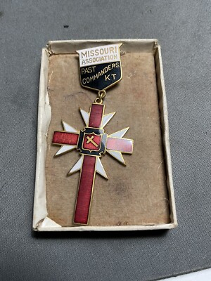 Antique Missouri Masonic York Rite Past Commanders KT Medal | eBay