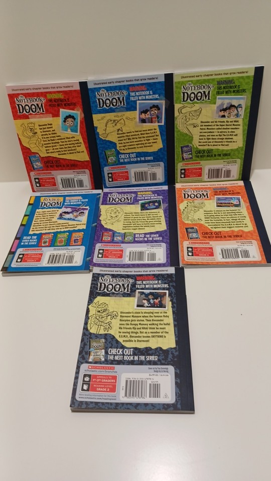 The Notebook of Doom Series #1-6 & Binder of Doom #4 Troy Cummings | eBay