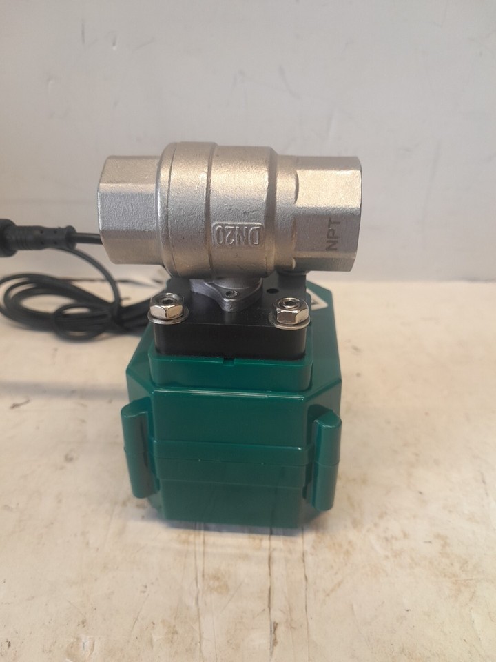 3/4" Smart Brass Electrical Motorized Ball Valve Remote App Control 5V ...