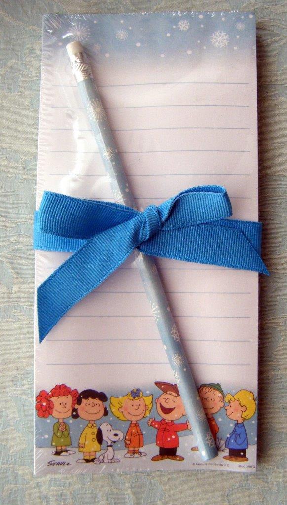 Peanuts Winter Snowflake Shopping Memo List Pad w/ Pencil New Snoopy ...