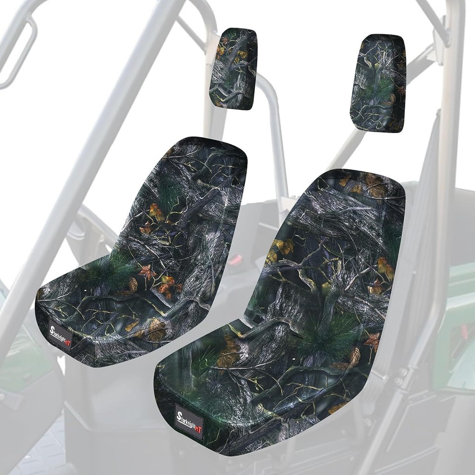 900D UTV Bucket Seat Cover w/Headrest Cover for Yamaha Rhino 450 700 ...