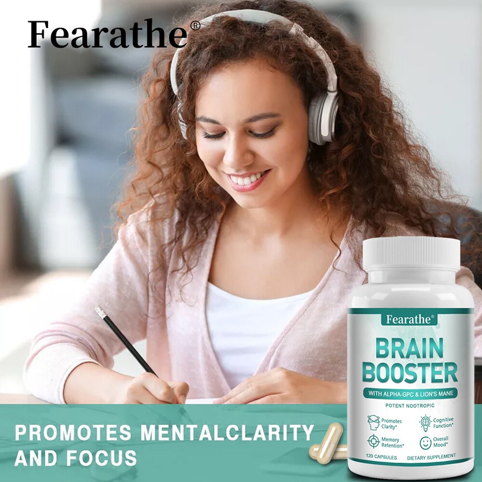 Brain Booster Nootropics Supplements Focus Limitless Pills Memory ...