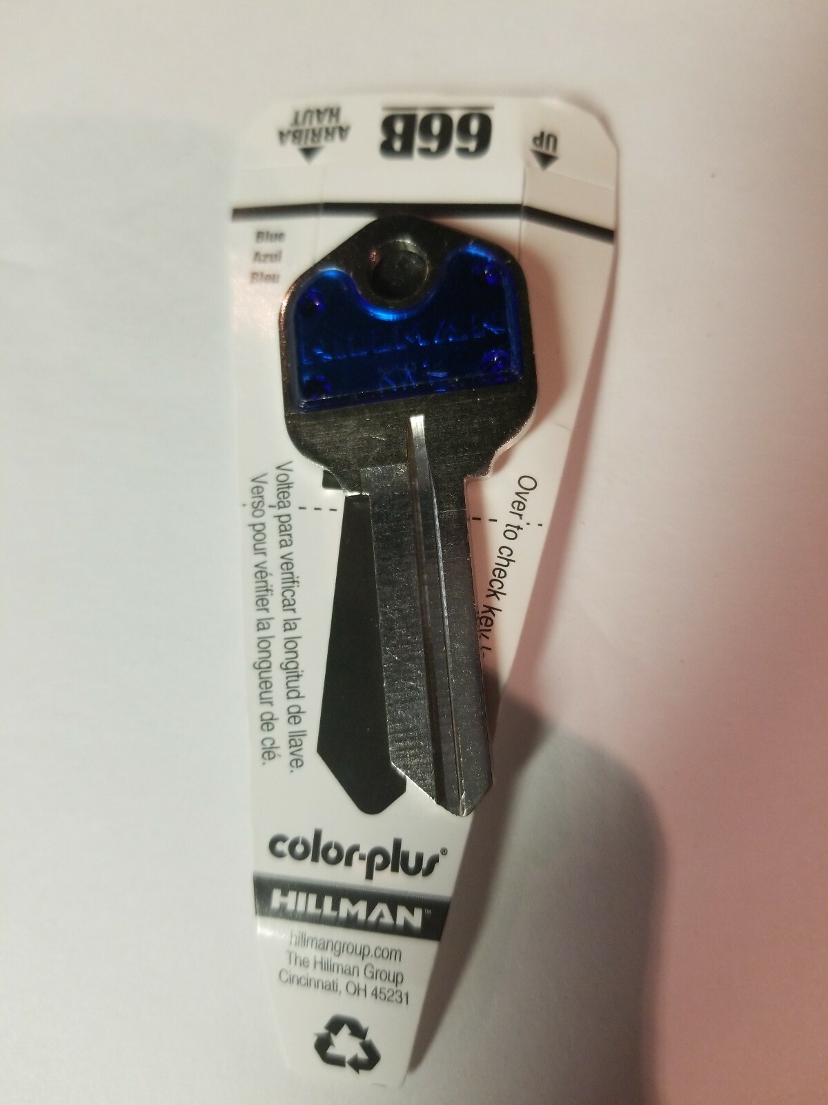HILLMAN #66 (88911) Key Blanks Fit Cassette F (66b) Color-Plus Blue 10 ...