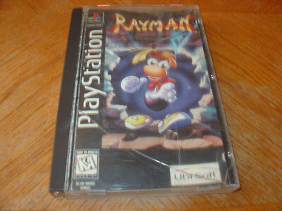 Rayman (Sony Playstation, 1995) Long Box Complete Authentic Fast Ship ...
