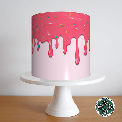 Frosting Icing Dripping Cake Topper Border Strip Pattern Birthday Party ...