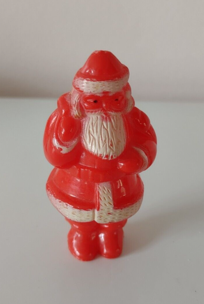 Vintage Santa Claus Hard Plastic Christmas Ornament 3.25" | eBay