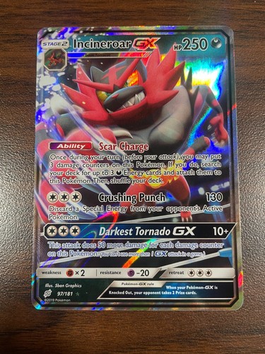 Incineroar GX 97/181 - Pokemon Team Up Sun & Moon - Ultra Rare Card ...