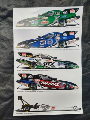 John Force Race Cars Racing Decals | eBay