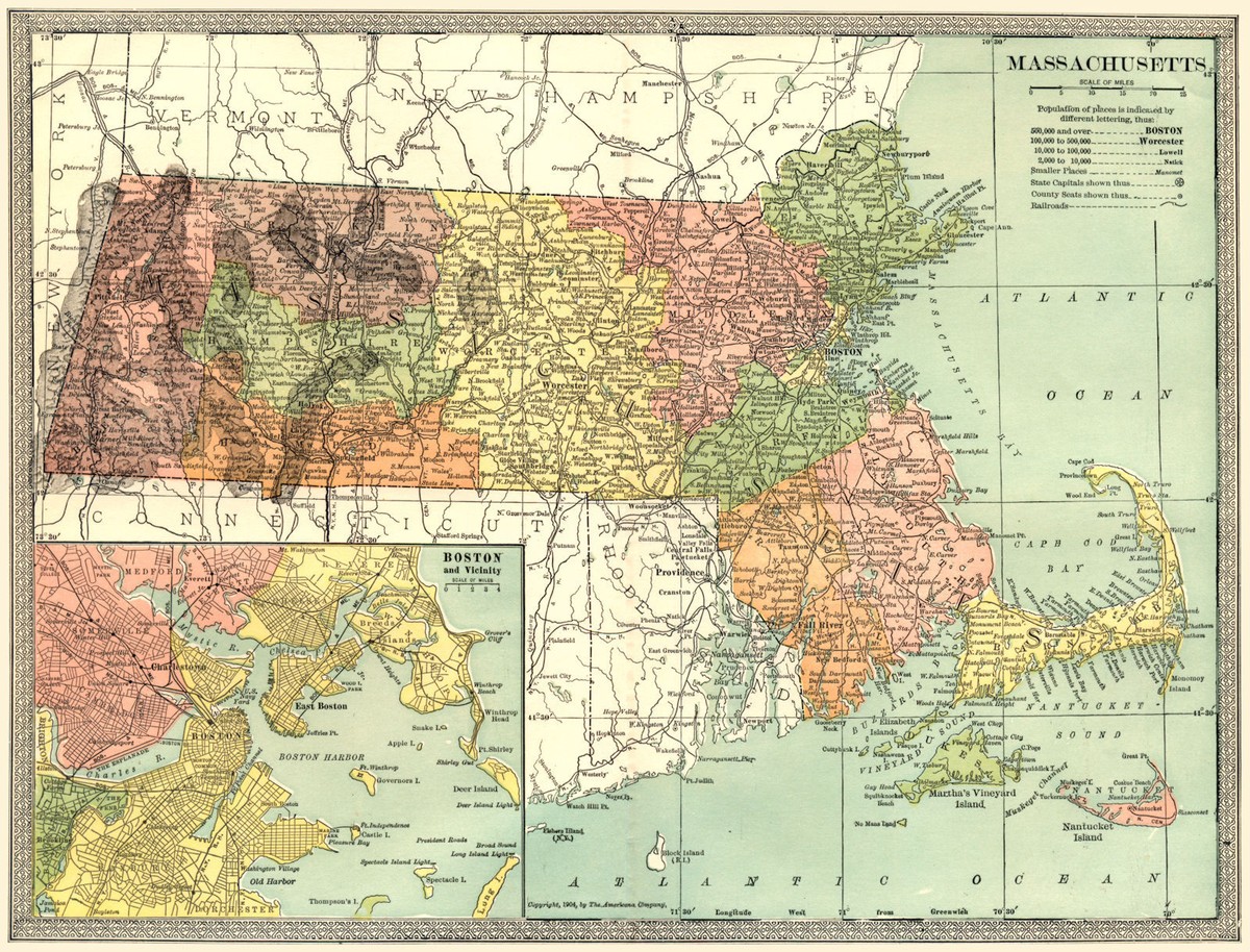 Old Maps Of Ma Towns And Counties